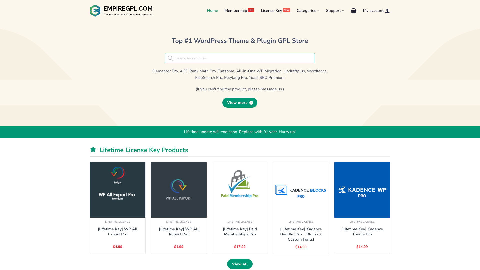 EmpireGPL - Top #1 WordPress Theme & Plugin GPL Store